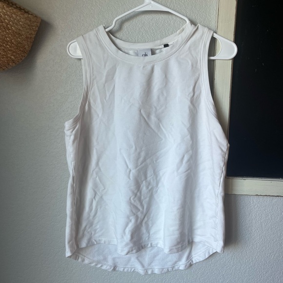 CAbi | Tops | Cabi White Cotton Tank | Poshmark